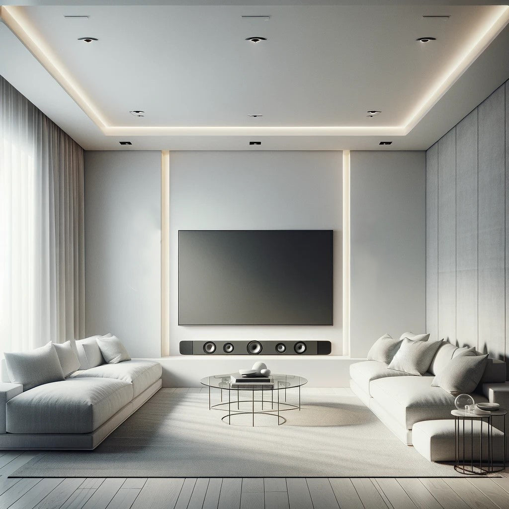 Surround Sound In Ceiling Home Theatre